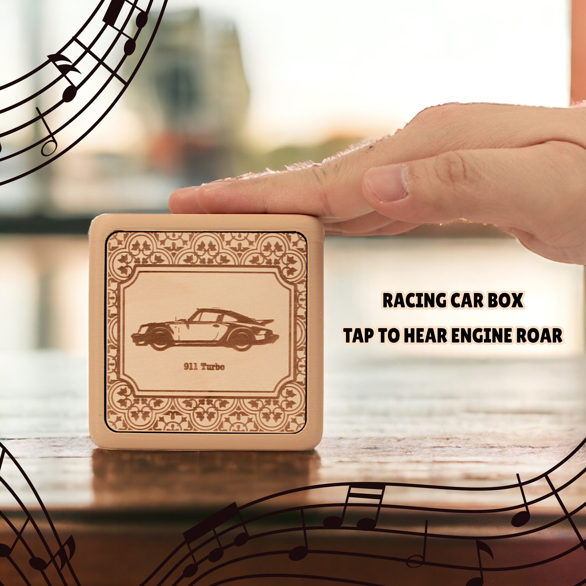 Porsche Sound Box - Car Enthusiast Gift - Tap to Hear 911 Turbo GT3 Exhaust